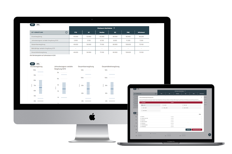 Alle Funktionen im Überblick - Kienbaum Compensation Portal
